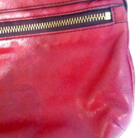 Fossil | Bags | Fossil Red Berry Color Crossbody Bag | Poshmark